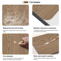 China 5mm Bamboo Charcoal Wood Veneer Panel 2440mm Waterproof Wall Panel for sale