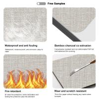China PVC Bamboo Charcoal Wood Veneer Panel 1220x2440mm 5mm Fireproof for sale