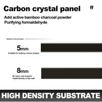 China 5mm Bamboo Charcoal Wood Veneer 2.44-3.6M Waterproof Wall Panel for sale