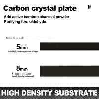 China Bamboo Charcoal Wood Veneer Wall Panel 2.44M Waterproof Eco-Friendly for sale