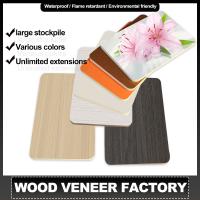 China Bamboo Charcoal Wood Veneer 3.2M Waterproof Fireproof Wall Panel for sale