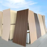China PUR Glue Bamboo Charcoal Wood Veneer 5mm 8mm Waterproof Wall Panel for sale