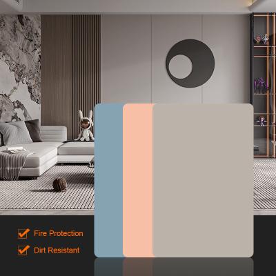 China Bamboo Charcoal Wood Veneer 5/8mm Thick Fireproof Wall Panel for sale