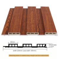 China WPC Fluted Wall Panel 1220x2440mm Fireproof Moisture Resistant for sale