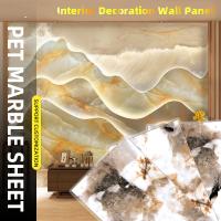 China 5mm Bamboo Charcoal Marble Wall Panel Waterproof Fireproof for sale