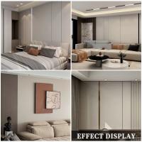 China 1.22m Width PVC Skin Feel Bamboo Wall Panel 5/8mm Thickness for sale