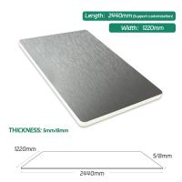 China Flexible Bamboo Wood Fiber Wall Panel 5/8mm Thickness Fire Rating B for sale