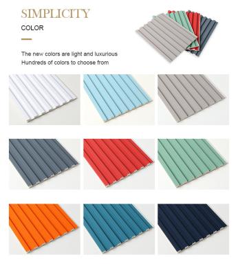 China WPC Fluted Wall Panel 1220x2440mm Waterproof Eco-Friendly Interior for sale