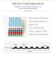 China WPC Fluted Wall Panel 1220x2440mm Waterproof Eco-Friendly Interior for sale