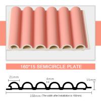 China 5/8mm WPC Fluted Wall Panel Waterproof Eco-Friendly for sale