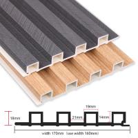 China Custom WPC Fluted Wall Panel 1220x3000mm Waterproof Fireproof for sale