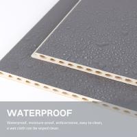 China Fireproof WPC Fluted Wall Panel 1220x2440mm Moisture-Proof for sale