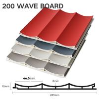 China 15mm WPC Fluted Wall Panel Fireproof Waterproof Custom Sizes for sale