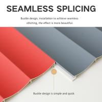 China 15mm WPC Fluted Wall Panel Fireproof Waterproof Custom Sizes for sale