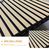 China WPC Fluted Wall Panel 1220x2440mm Waterproof Fireproof Soundproof for sale