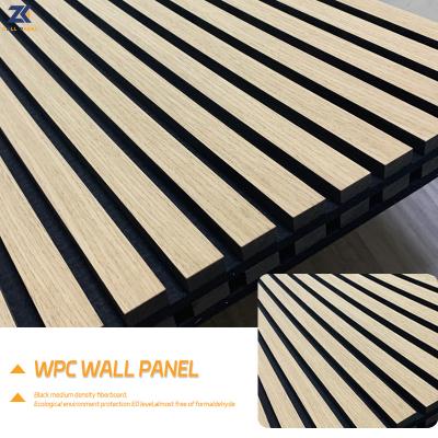 China WPC Fluted Wall Panel 1220x2440mm Waterproof Fireproof Soundproof for sale