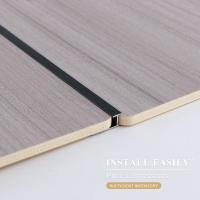 China Custom Bamboo Charcoal Wood Veneer Wall Panel 5/8mm Waterproof for sale