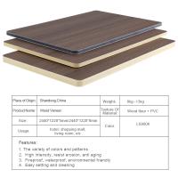 China 5-8mm Bamboo Charcoal Wood Veneer Wall Panel Moisture-Proof for sale
