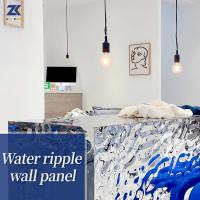 China 5mm Fireproof Water Ripple 3D Bamboo Charcoal Wall Panel for sale