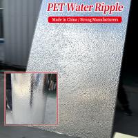 China 8mm PET 3D Water Ripple Bamboo Charcoal Wall Panel Fireproof for sale