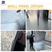 China Bamboo Charcoal Water Ripple Wall Panel 1220x2440mm E0 Grade for sale