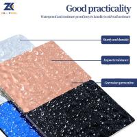 China 5mm Water Ripple PVC Bamboo Fiber Wall Panel Fireproof for sale