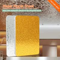 China Bamboo Charcoal 3D Water Ripple Panel 1220x2440mm Fireproof PVC for sale