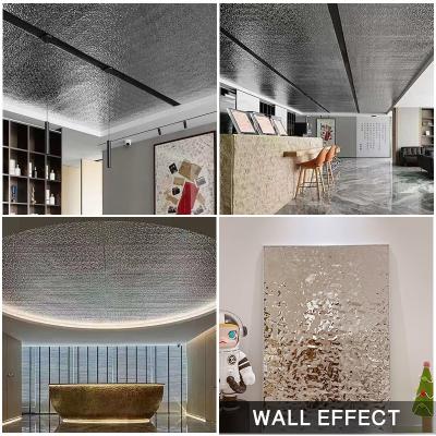 China 5mm Bamboo Charcoal PVC Water Ripple Wall Panel 1220x2440mm for sale