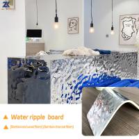 China Eco-Friendly 3D Water Ripple Wall Panel 1220x2440mm PVC PET for sale