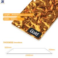 China Eco-Friendly 3D Water Ripple Wall Panel 1220x2440mm PVC PET for sale