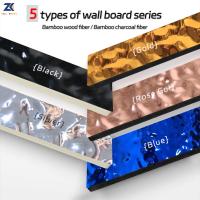 China Bamboo Charcoal Water Ripple Panel 1220x2440mm PVC PET Wall Board for sale