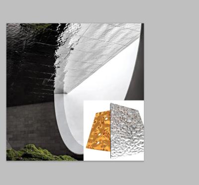 China 3D Water Ripple Bamboo Charcoal Panel 8mm PVC PET Fireproof B1 for sale