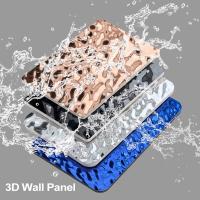 China 3D Water Ripple Bamboo Charcoal Panel 8mm PVC PET Fireproof B1 for sale
