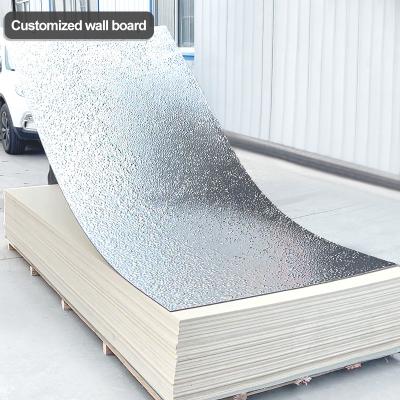 China 5mm PET Water Ripple Wall Panel Bamboo Charcoal Fiber Fireproof for sale