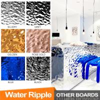 China 5mm PET Water Ripple Wall Panel Bamboo Charcoal Fiber Fireproof for sale