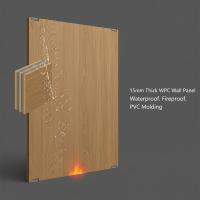 China 15mm Thick WPC Wall Panel Waterproof Fireproof PVC Molding for sale