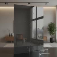 China Mirror Finish Bamboo Charcoal Wall Panel 1220x2440mm Waterproof for sale