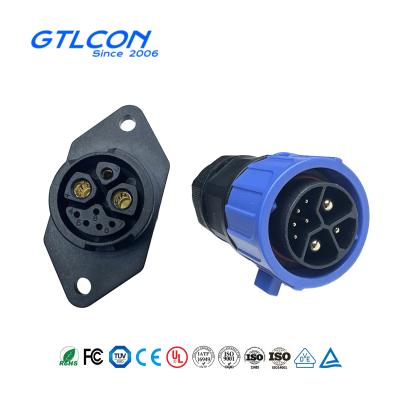 China Quick Lock EBIKE Connector M25 2+1+5 Waterproof Plug New Energy Lithium Ion Battery Connector for sale
