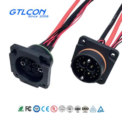China GTLCON Group's new patented electric vehicle battery swap cabinet stacking connector IP68 electric vehicle battery replacement connector with guide pins for quick plugging and unplugging for sale