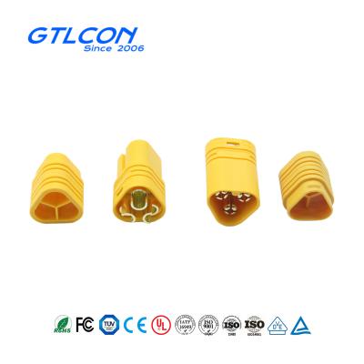 China MT60 MT30 Male Female Bullet Connector 3.5mm 3 Pin Pole Power Plug Socket MT60 Connector for sale
