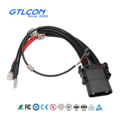 China REMA Connector 80A 160A 320A Battery Connector Wiring Harness Electric Male Female Power Forklift Charger Connector With Cable for sale