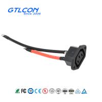 China Compact Wiring Harness Connector IEC AC Power Socket Screw Plug Adapter AC Plug Adapter Ear for sale