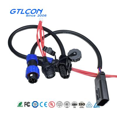 China 6-Pin Aviation Connector & Toyota Connector Assembly — IP68 Waterproof Panel-Mount Connector — Circular Waterproof Connector Wire Harness for sale