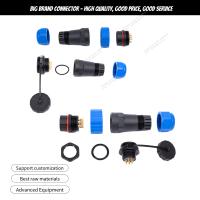 China Outdoor Waterproof Aviation Plug & Socket — Male-to-Female Panel-Mount Solder Connector (CL20 Series) — 2 to 14 Pins for sale