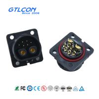 China Push Lock Circular Panel Mount Connector 8 Pin Waterproof IP68 Electric Vehicle Charging Connector for sale