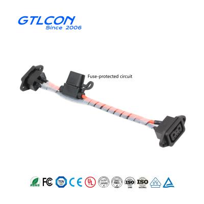 China Lithium Battery Charging Harness Connector with Fuse — 2+4P EV Connector (For Lithium Battery Charging and Discharging) for sale