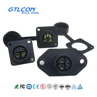 China 2+3 Long / Square Female Socket 20A 30A Electric Vehicle Charging Port for sale