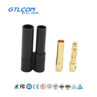 China Aircraft Lithium Battery Banana Plug Socket , 4.0mm Double Banana Connector for sale