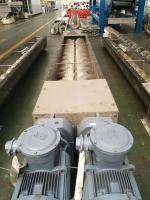 China Carbon Steel Screw Conveyor Featuring Red Pipe 10-60RPM Rotation Speed For Material Transport for sale