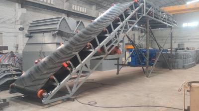 China 10-20m/Min DX Type Steel Cord Belt Conveyor Supporting Forward And Reverse Direction for sale